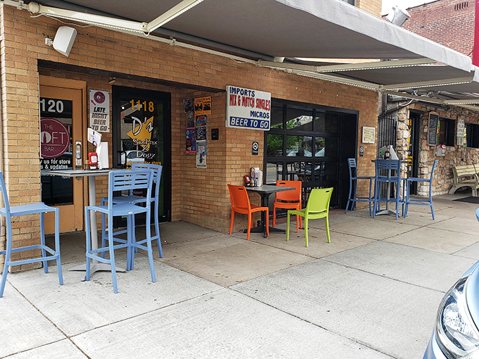 The stone facade and glowing Vienna Beef sign promise comfort food nirvana. Like finding a secret clubhouse that happens to serve incredible cheesesteaks.
