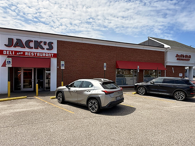 The unassuming storefront of Jack's Deli might not stop traffic, but locals know this brick facade houses sandwich artistry worth every mile of the journey.