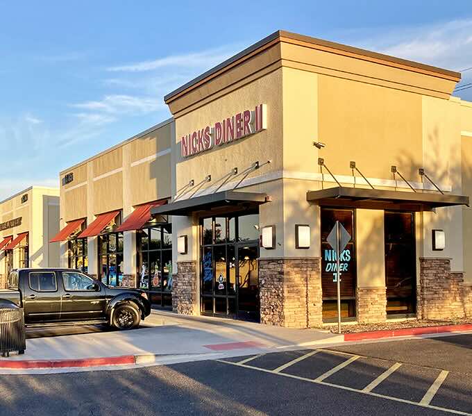 Nick's Diner beckons from its strip mall home in Surprise, where the red awning promises comfort food treasures hiding in plain sight.