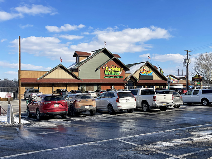 A bustling parking lot that says, "Yes, locals know something you don't." Pennsylvania's worst-kept delicious secret.