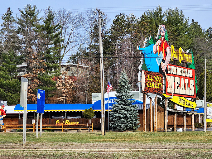 That iconic sign isn't just promising a meal&mdash;it's announcing a Wisconsin pilgrimage where lumberjack-sized appetites go to surrender in the most delicious way possible.