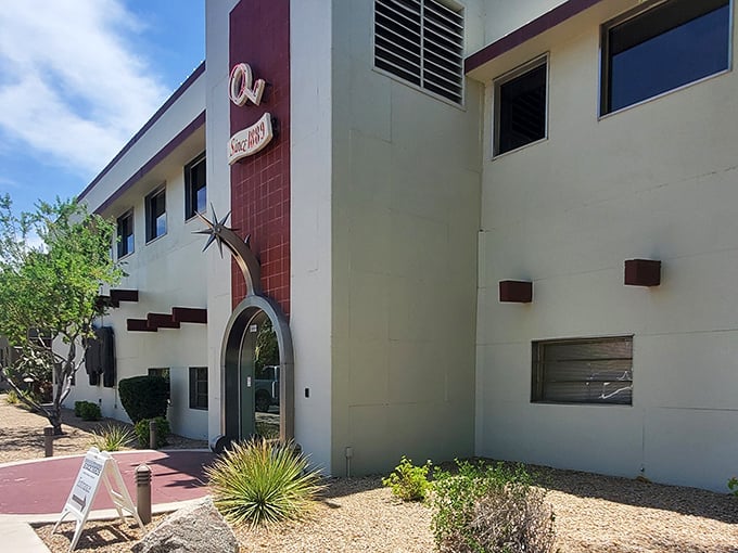 Modest exterior hides culinary treasures - sometimes the best restaurants look like office buildings.