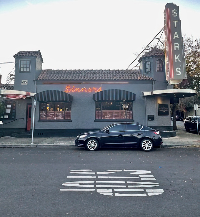 Welcome to beef heaven, where the chandeliers are as impressive as the steaks they illuminate below.