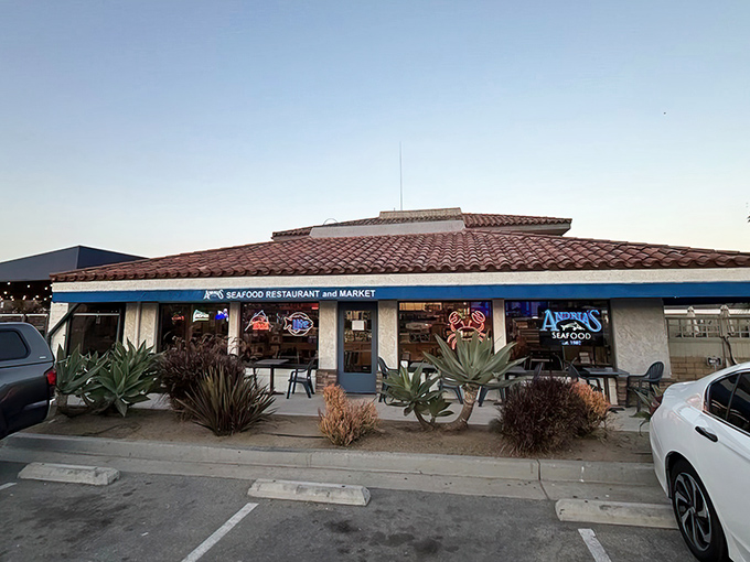 The unassuming exterior of Andria's Seafood hides culinary treasures within. Like finding a pearl in an oyster, this modest storefront delivers oceanic delights.