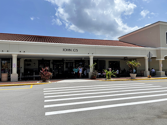The unassuming storefront of John G's belies the culinary treasures within. Like finding a Picasso at a yard sale, this place is hiding in plain sight.
