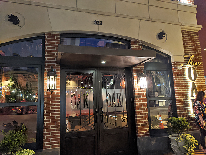 The iconic entrance at 323 Northampton Street promises culinary adventures behind those handsome oak doors.