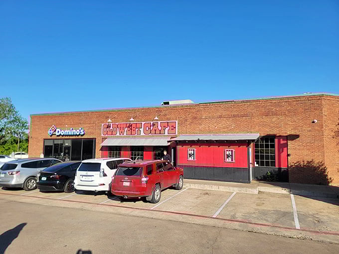 Don't let the unassuming facade fool you&mdash;this brick building with its bright red accents houses some of the most authentic Texas comfort food you'll ever taste.