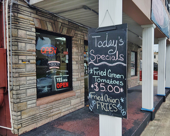 The unassuming stone facade of Nikki's Place speaks volumes - that chalkboard menu is basically whispering "get in here now" to anyone with taste buds.