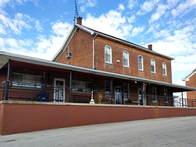 This historic brick building in Millhousen might not scream "culinary destination," but locals know better. Rural Indiana's best-kept secret hides in plain sight.