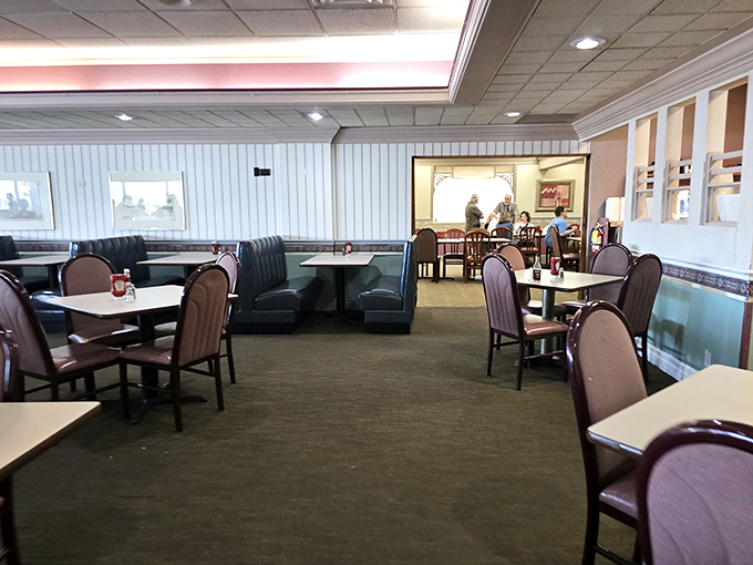 Classic Americana at its finest &ndash; Village Inn's dining room invites you in with its unpretentious charm and promise of comfort food glory.