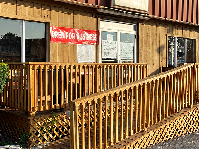 The unassuming wooden exterior of The Sandwich Man might fool you, but locals know this humble facade hides sandwich greatness within. No fancy frills needed when the food does the talking.