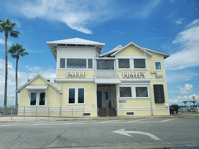 That cheerful yellow exterior isn't just a building&mdash;it's a beacon of culinary promise standing proudly against Florida's blue sky.