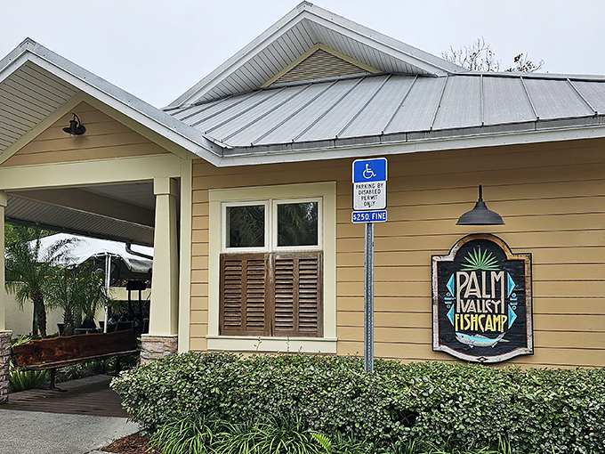 The unassuming exterior of Palm Valley Fish Camp proves once again that the best seafood treasures often hide in plain sight.