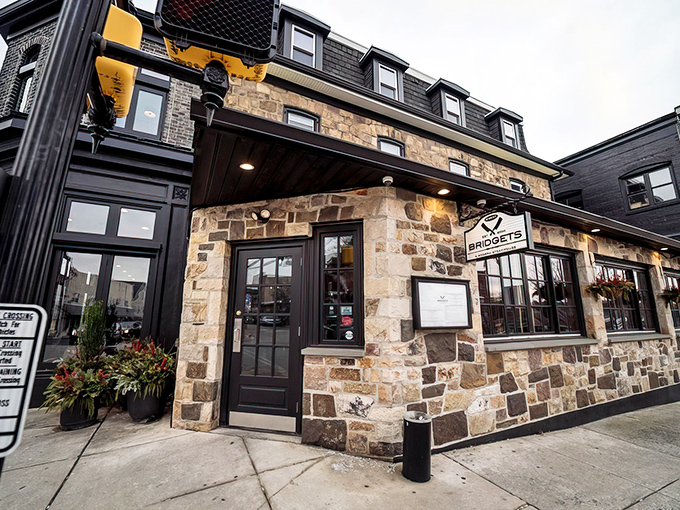 The stone fa&ccedil;ade of Bridget's Steakhouse in Ambler welcomes you like an old friend with a new secret. Rustic elegance at its finest.