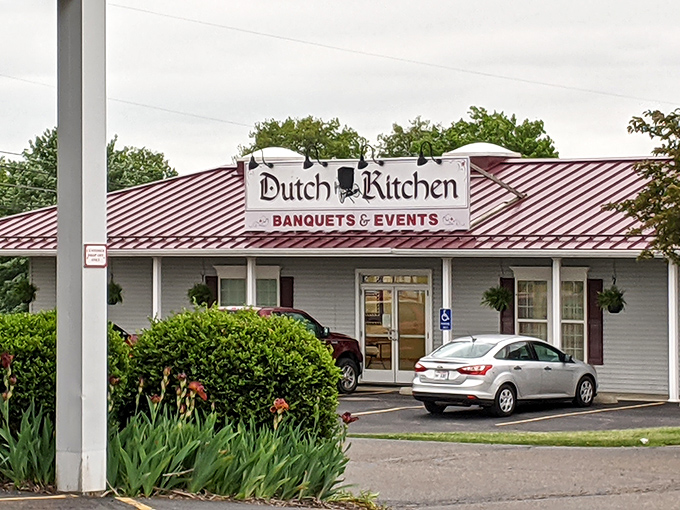 The Dutch Kitchen's exterior promises exactly what it delivers: no-nonsense comfort food that'll make you forget your troubles.