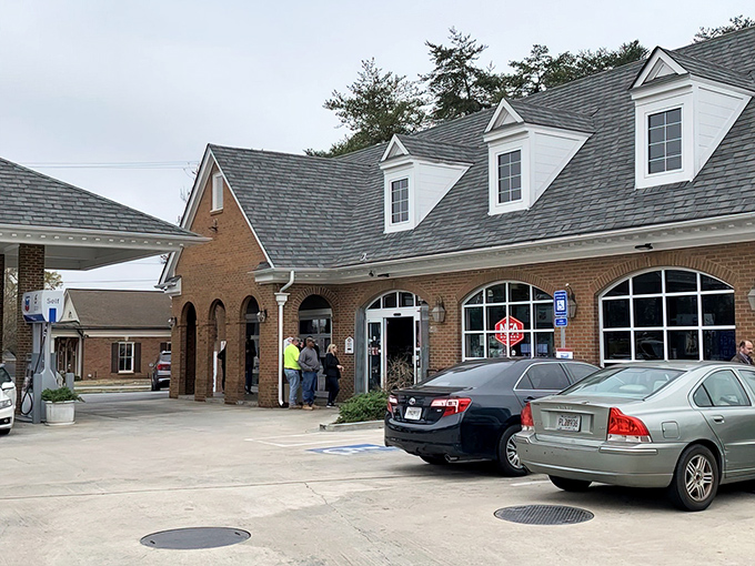 Who knew burger paradise was hiding in this unassuming brick building? NFA Burger's modest exterior belies the culinary treasures waiting inside.