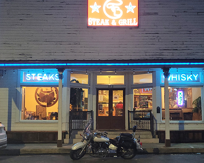 The unassuming exterior of Trail Boss hides culinary treasures within, proving once again that in Texas, you can't judge a steak by its storefront.