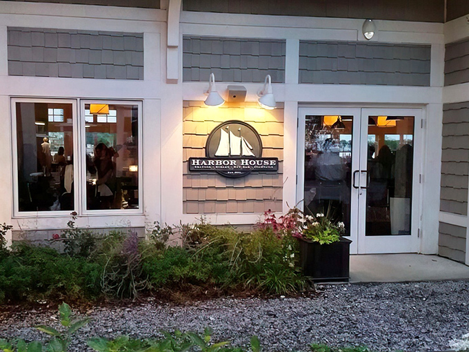 The patio at Harbor House offers front-row seats to Milwaukee's skyline drama, where white Adirondack chairs invite you to savor both seafood and scenery.