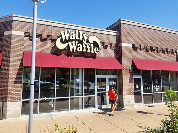 Like a beacon for breakfast enthusiasts, Wally Waffle's welcoming storefront promises comfort food that's worth getting out of bed for.