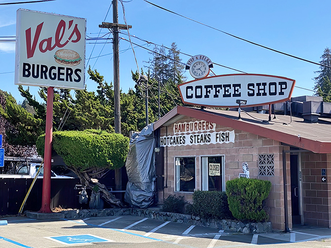 That vintage sign isn't just advertising – it's making a promise that the inside absolutely delivers on.