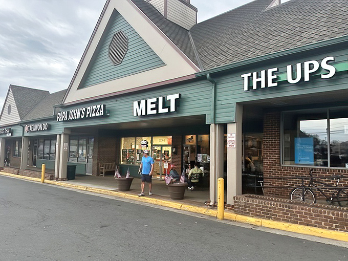 Hiding in plain sight at a suburban strip mall, Melt's modest exterior belies the burger magnificence waiting inside. Like finding a diamond in a plastic toy ring.