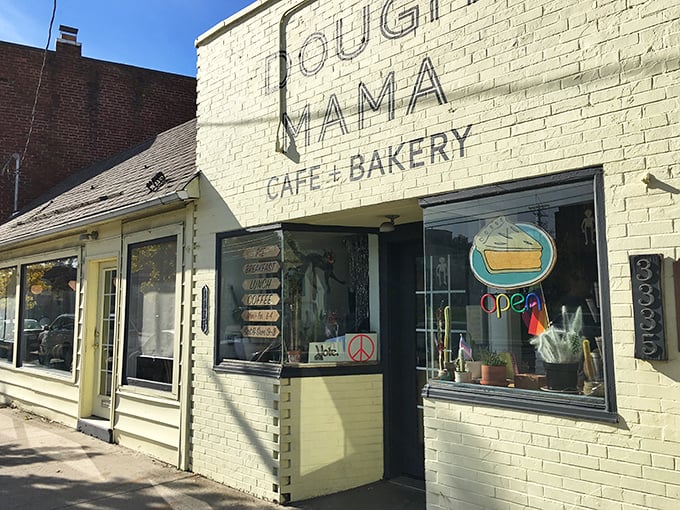 The unassuming cozy exterior of Dough Mama invites you in like a hint of butter and sugar on a Clintonville street corner.
