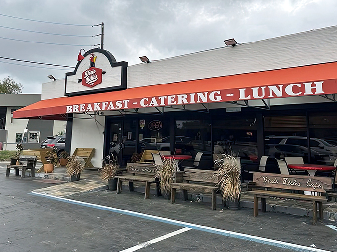 The unassuming exterior hides Orlando's best-kept breakfast secret - where Southern comfort meets culinary perfection.