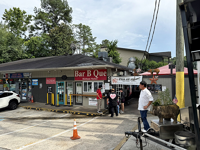Don't let the humble exterior fool you. This unassuming BBQ joint houses flavor explosions that would make NASA engineers jealous.