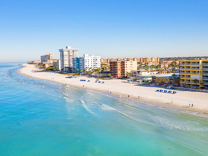 Aerial paradise where the Gulf of Mexico meets civilization. Redington Beach offers that rare combination of pristine shoreline without the high-rise madness.