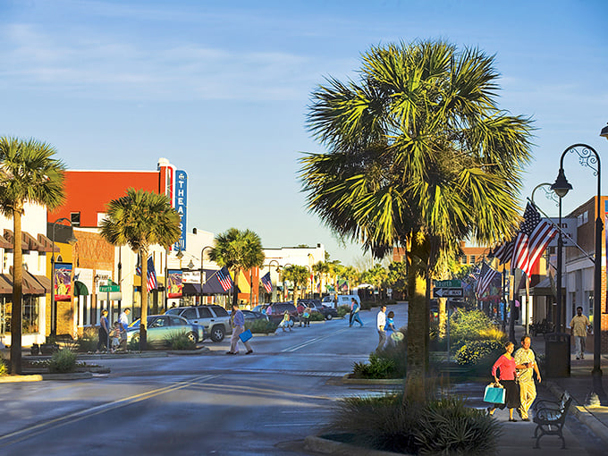 Stroll down Reid Avenue where palm trees stand guard over colorful storefronts, creating that perfect "small town Florida" postcard moment without the tourist markup.
