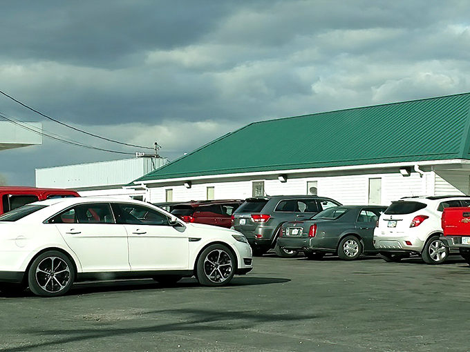 Small-town charm with a green metal roof &ndash; Simple Life Diner stands proudly against the Ohio sky, a beacon for hungry travelers seeking authenticity.