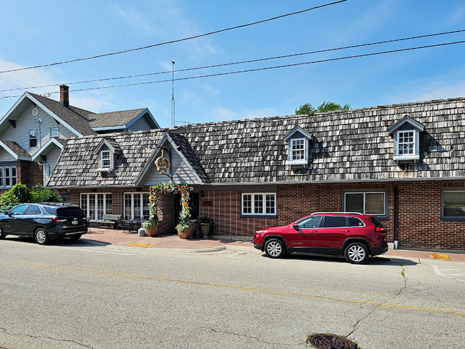 From the road, Schwarz's cedar shake roof and brick facade stand as a beacon to hungry travelers&mdash;Wisconsin's version of a lighthouse for the steak-starved.