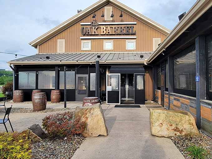 Daylight reveals the rustic charm that makes this Valley View treasure feel like the sophisticated barn raising you've always wanted to attend.