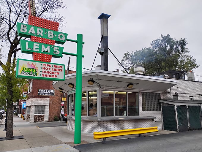 That iconic retro sign isn't just advertising&mdash;it's a promise of smoky delights that's been kept for generations of Chicago barbecue lovers.