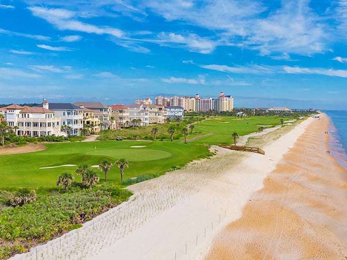 Where golf meets paradise! The Ocean Course at Hammock Beach Resort offers six oceanfront holes along Palm Coast's pristine Atlantic shoreline.