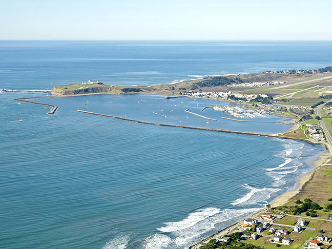 Main Street magic: Half Moon Bay's downtown corridor offers that perfect blend of small-town charm and coastal sophistication, with the mountains creating a stunning backdrop.