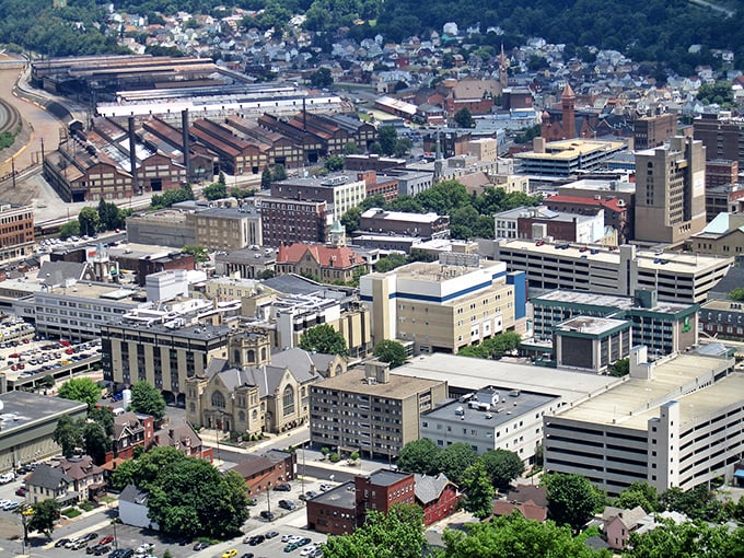 Johnstown's iconic clock tower stands sentinel over Main Street, a brick-and-mortar reminder that some things are worth preserving through time.
