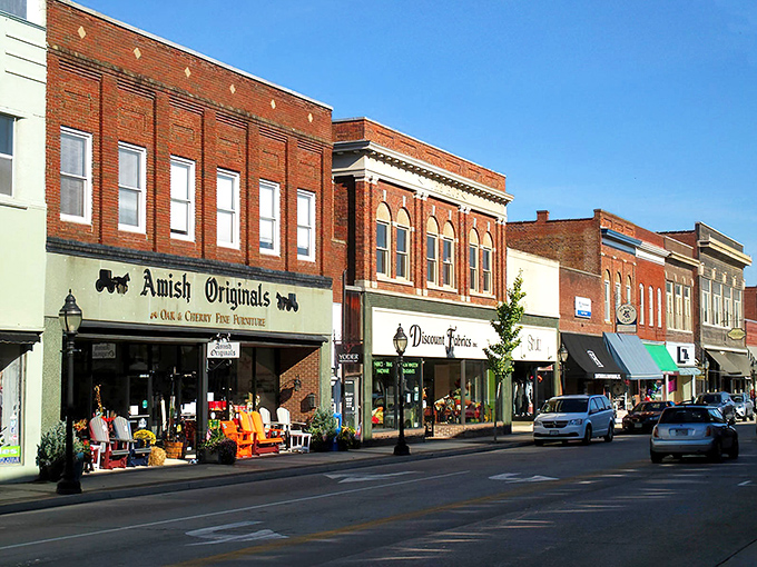Farmville's historic downtown looks like a movie set, but unlike Hollywood, these brick buildings actually contain real shops with real treasures waiting to be discovered.