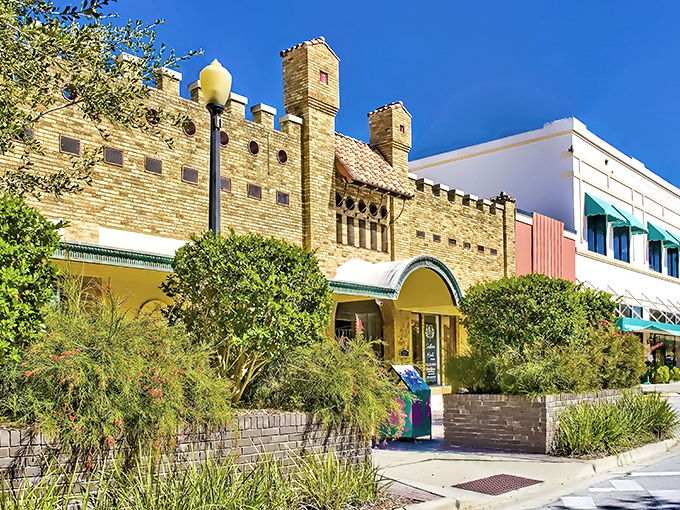 Medieval meets Mediterranean in downtown Lake Wales, where this castle-inspired architecture brings a touch of European charm to Central Florida's hidden gem.