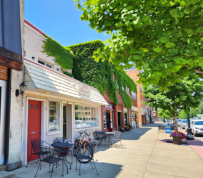The ivy-covered fa&ccedil;ade of Bud's Restaurant stands as Defiance's answer to comfort food royalty, complete with charming sidewalk seating for Ohio's perfect days.