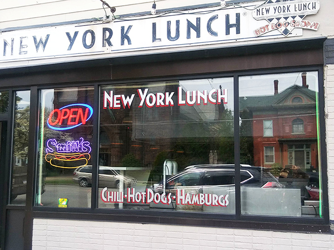 The unassuming storefront of New York Lunch in Erie might not win architectural awards, but it's been winning hearts and satisfying appetites for generations.