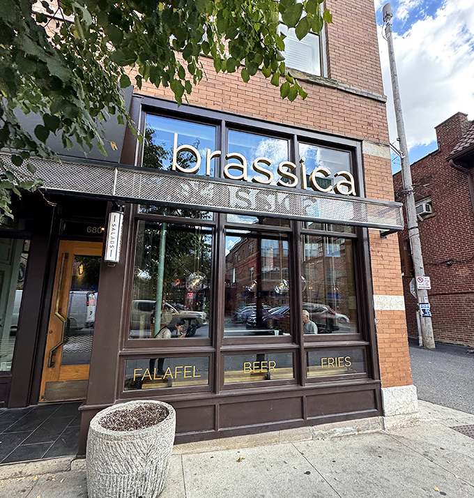 Brassica's sleek storefront in Columbus' Short North district invites passersby with its modern fa&ccedil;ade and warm wooden accents&mdash;Mediterranean magic hiding in plain sight.