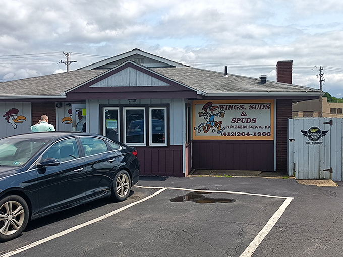 The unassuming exterior of Wings Suds & Spuds might not stop traffic, but locals know this modest building houses wing wizardry that's worth every calorie. 