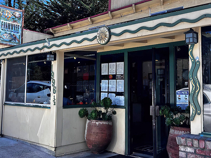 The unassuming exterior of Fishwife belies the culinary treasures within. That American flag isn't just patriotic&mdash;it's waving you in for seafood salvation.