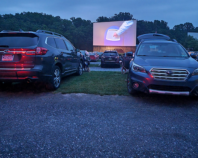 Modern cars line up for old-fashioned entertainment, proving some traditions never go out of style.