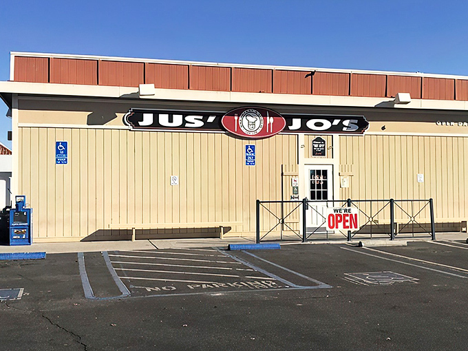 Don't judge this book by its cover! Jus' Jo's modest exterior hides culinary treasures that would make any food pilgrim weep with joy.