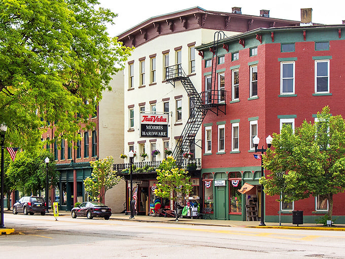 Main Street McConnelsville looks like it was plucked straight from a Hallmark movie, complete with historic brick buildings and that small-town charm you can't manufacture.