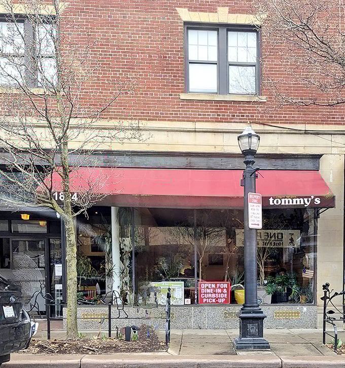 Tommy's storefront stands as a Cleveland Heights landmark, its unassuming brick exterior and vintage signage promising culinary treasures within.