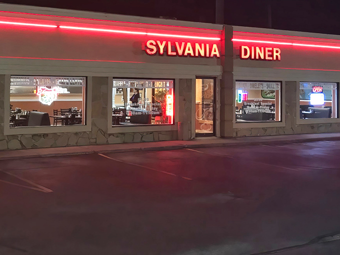 The neon glow of Sylvania Diner at dusk isn't just a sign&mdash;it's a beacon for breakfast lovers seeking refuge from chain restaurant mediocrity.