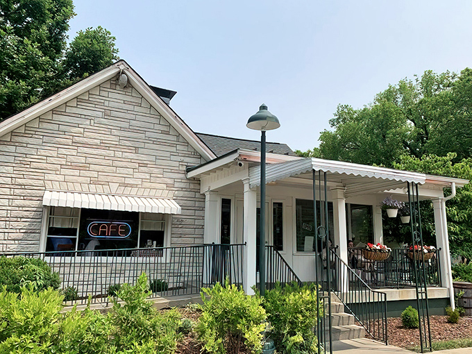 The stone facade of Loveless Cafe stands like a Southern sentinel, promising comfort food salvation to weary travelers on Highway 100.